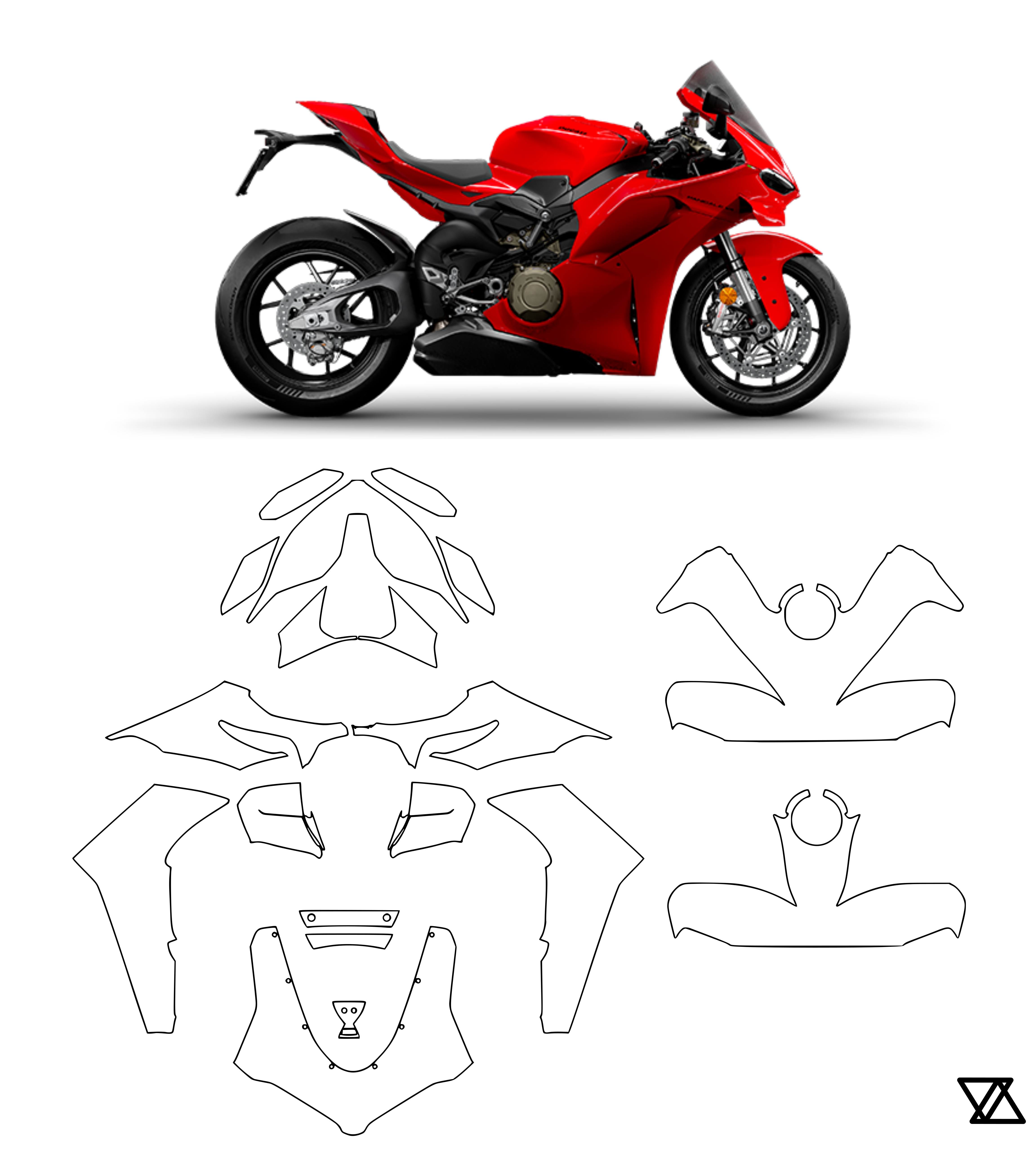 Ducati Panigale V4 V4 S 2025+ Paint Protection Film Kit - IPPS ...