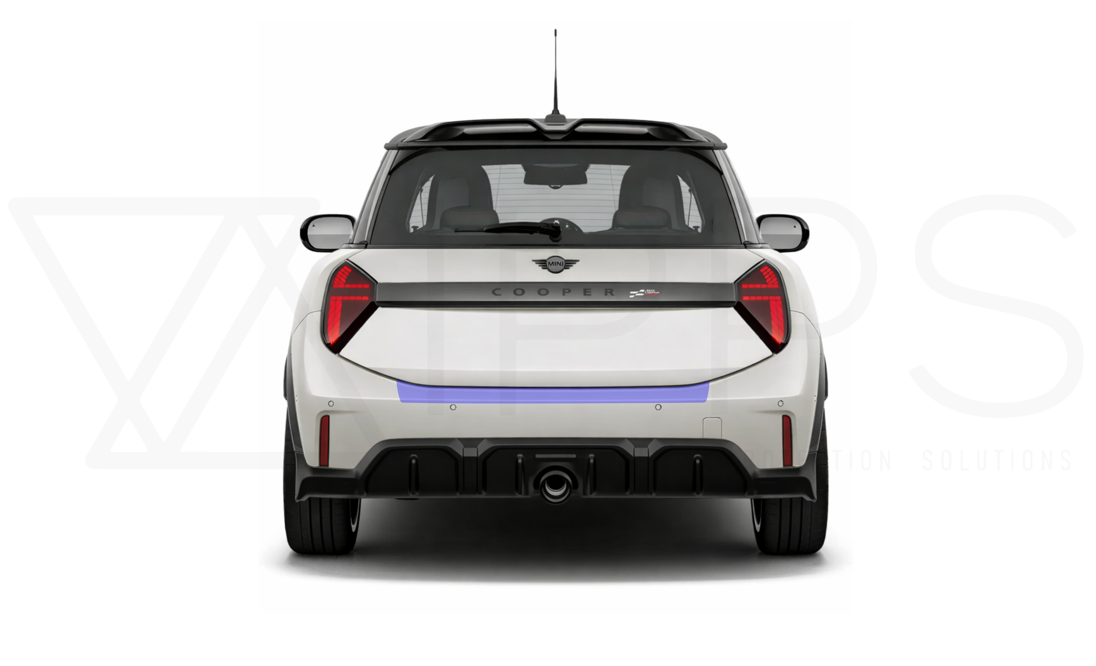 MINI Cooper, including JCW Rear Bumper Lip Edge Paint Protection Film ...